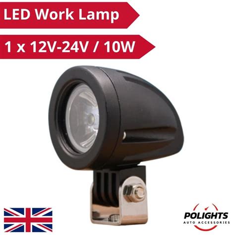 High Power 12 24v Led Work Lamp Flood Light Truck Car 4x4 Trailer Camper Van 10w £14 20