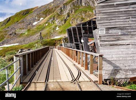 Train Tracks At Independence Mine State Historic Park Old Gold Mine In