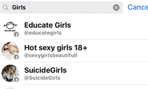 Facebook Messenger Search Directs Users To Prostitutes Daily Mail Online