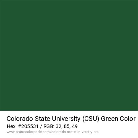 Colorado State University (CSU) Brand Color Codes » BrandColorCode.com