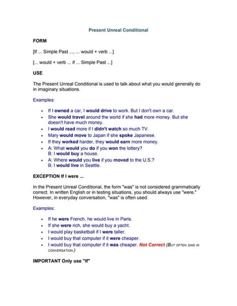 Present Unreal Conditional Doc Programming Languages Computing