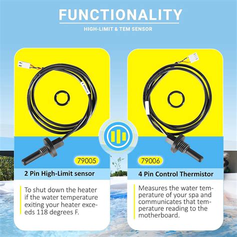 Hi Limit Temp Sensor Kit For Watkins Hot Springs Spa No Fault Heater 39525 39530 Ebay