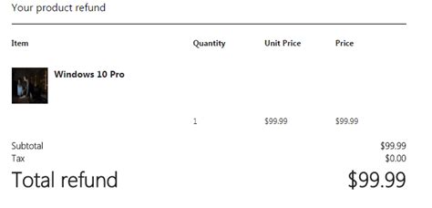 MS Windows 10 Pro Upgrade Refund SOLVED J D Hodges