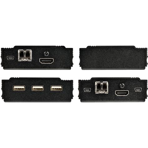 Startech Com K Hdmi Kvm Extender Over Fiber Hdmi Video Usb Over Fiber Up To Ft M