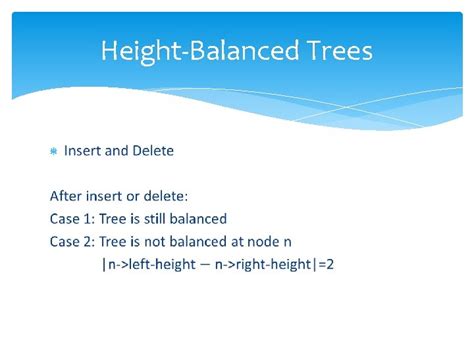 3 1 Heightbalanced Trees 3 2 Weightbalanced Trees
