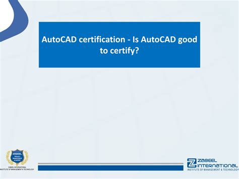 Ppt Is Autocad Good To Certify Autocad Certification Powerpoint Presentation Id 10413035