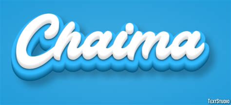 Chaima Text Effect And Logo Design Name