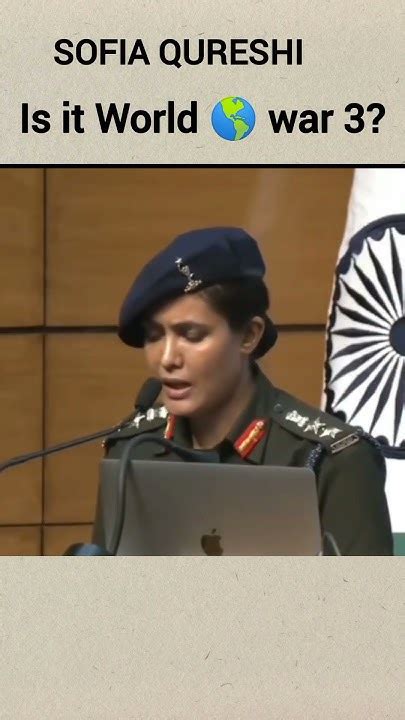 Sofia Quereshi Ytshorts Sofiaqureshi Worldwar3 News Youtubeshorts