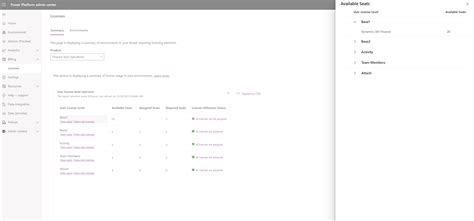 檢視財務和營運應用程式的授權耗用 Power Platform Microsoft Learn