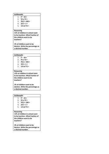 Year 5 Higher Ability Maths Summer Revision Intervention Teaching
