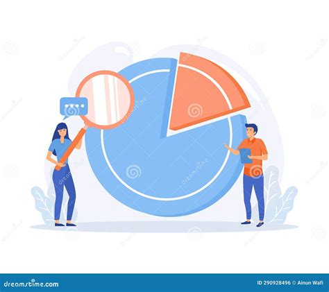 Statistical Graphic Chart Cartoon Vector 79954619