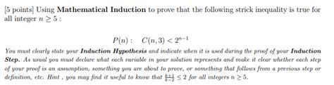 Solved Points Using Mathematical Induction To Prove That Chegg
