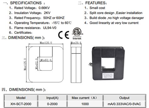 Sct Split Core Current Transformer