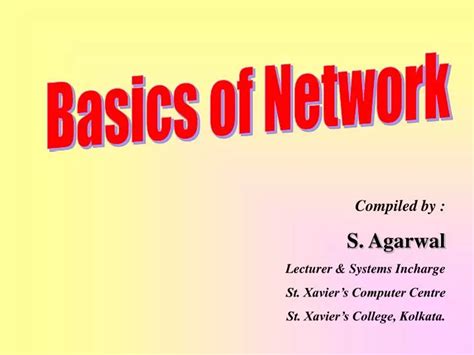PPT Basics Of Network PowerPoint Presentation Free Download ID 589248