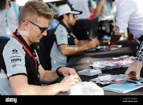 Nico Hulkenberg GER Sahara Force India F Signs Autographs For The Fans Abu Dhabi Grand Prix