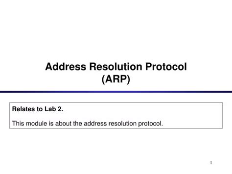 Ppt Address Resolution Protocol Arp Powerpoint Presentation Free Download Id 144487