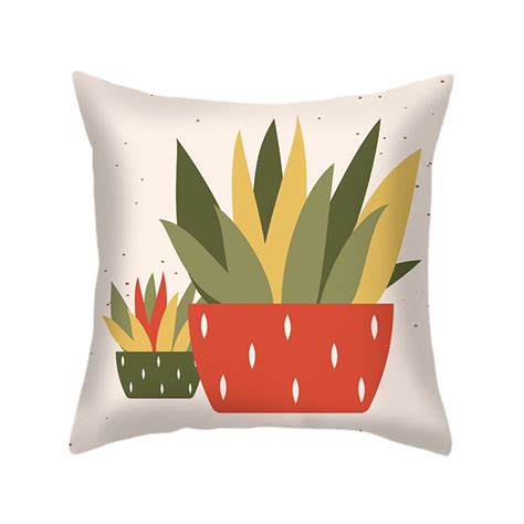 Badu Bg Трансгранично ново тропическо растение в саксия Калъфка за възглавница Офис хол Диван