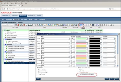 how to create activities in primavera p6 eppm ten six
