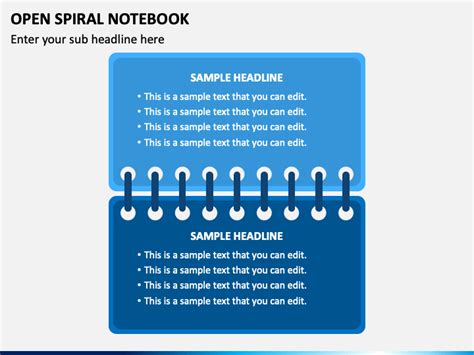 Open Spiral Notebook PowerPoint Template And Google Slides Theme
