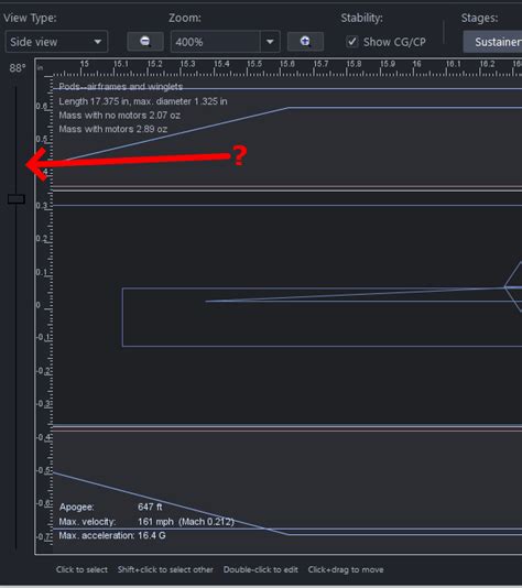 B Rotation Control In Rocket Figure Is Virtually Invisible In Dark High Contrast Mode