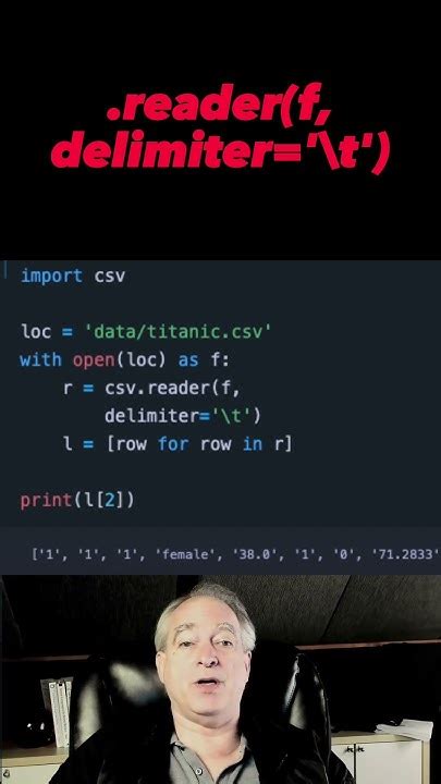 Read Csv Files Into Python Lists 🐍 Shorts Python Youtube