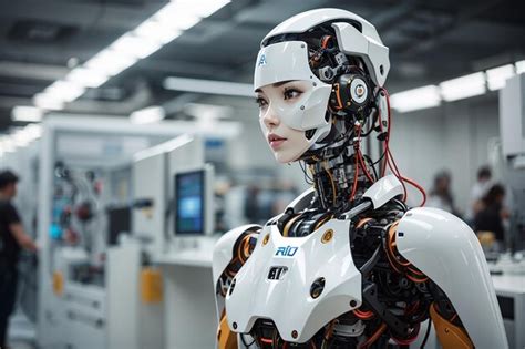 premium photo ai robotics prototyping center futuristic science lab