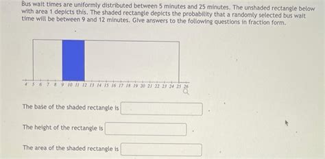 solved bus wait times are uniformly distributed between 5