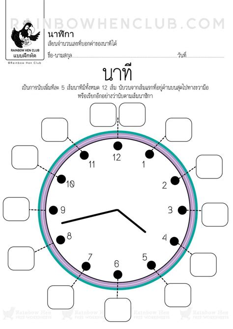 Learn To Tell Time In Thai