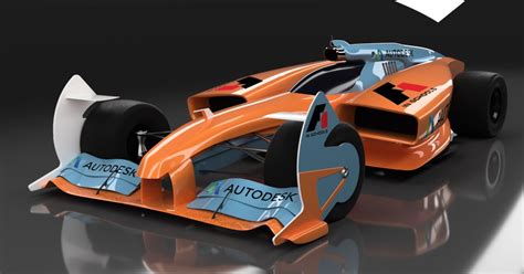 Orange And Blue Concept Race Car Autodesk Community Gallery