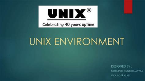 Unix Environment Pptx