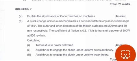 Solved Total Marks QUESTION A Explain The Chegg