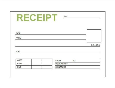 Free Printable Receipt Templates Nota Olshop
