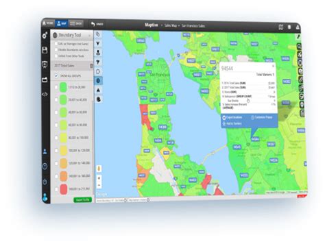 create a map from excel data maptive