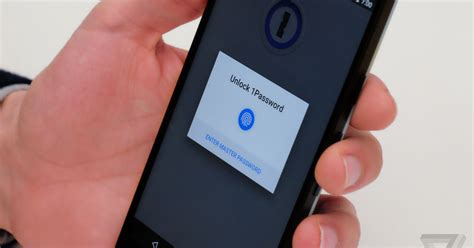 1password For Android Now Supports Fingerprint Unlock The Verge