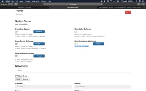 Roon Database And Settings 0 Of 114 Gb Available Nucleus Support Roon Labs Community