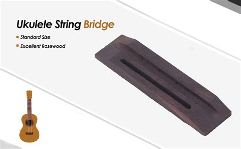4 String Rosewood Ukulele Bridge Ukulele String Bridge For Ukulele Replacement
