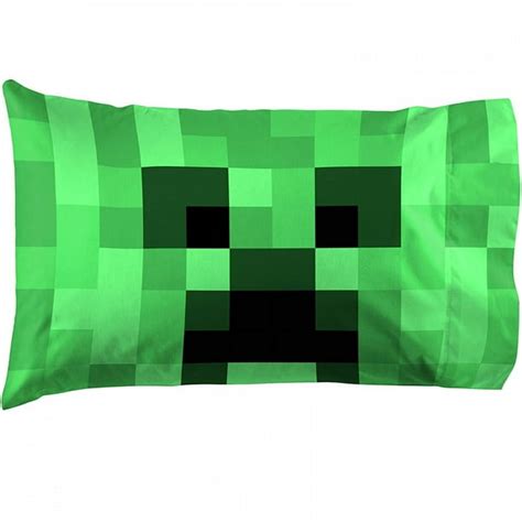 Minecraft 820819 Minecraft Lone Creeper Pillow Case Walmart Ca