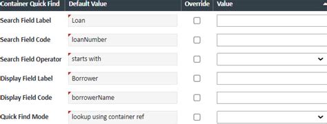Container Settings User Guide