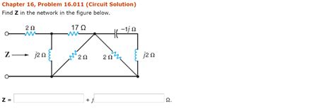 Solved Chapter Problem Circuit Solution Find Z Chegg