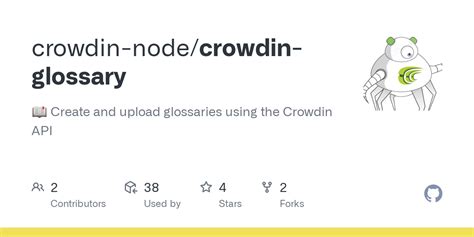 Github Crowdin Nodecrowdin Glossary 📖 Create And Upload Glossaries