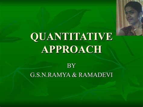 Quantitative Theory Of Management Pptx