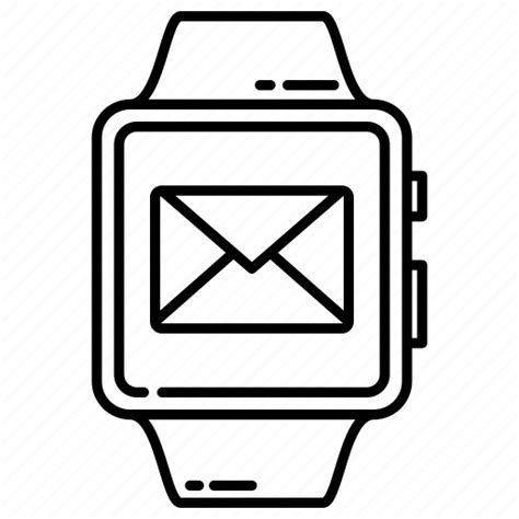 Mail Smartwatch Device Watch Smart Technology Wristwatch Icon Download On Iconfinder