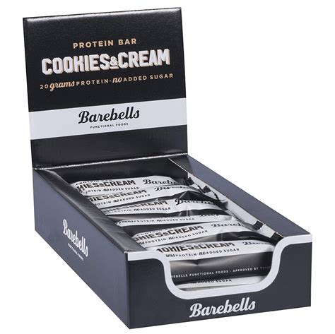Barebells Cookies And Cream Protein Bar Box 12 Bars Protein Parcel