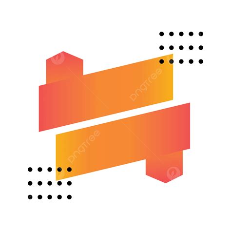 Orange Gradient Sale Text Box Clipart Design Modern Vector Ribbon