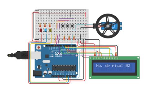 Circuit Design Ascensor Proyecto Tinkercad