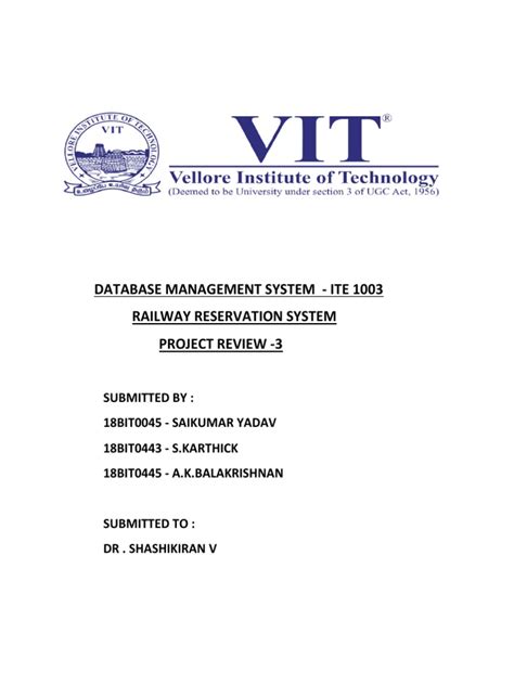 Dbms Project Final Review Pdf Pdf Databases Computing