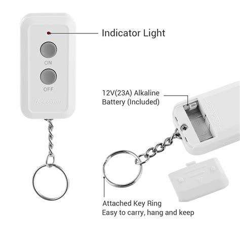 Dewenwils Remote Control Light Bulb Socket E26e27 Bulb Base For Lamps