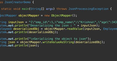 Programming For Beginners Jackson Jsoncreator Annotation Example