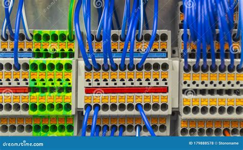 Terminal Of Control Control Panel Assembly With Wire And Terminal Box