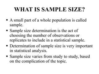 Statistical Analysis For Large Sample PPTX Physics Science